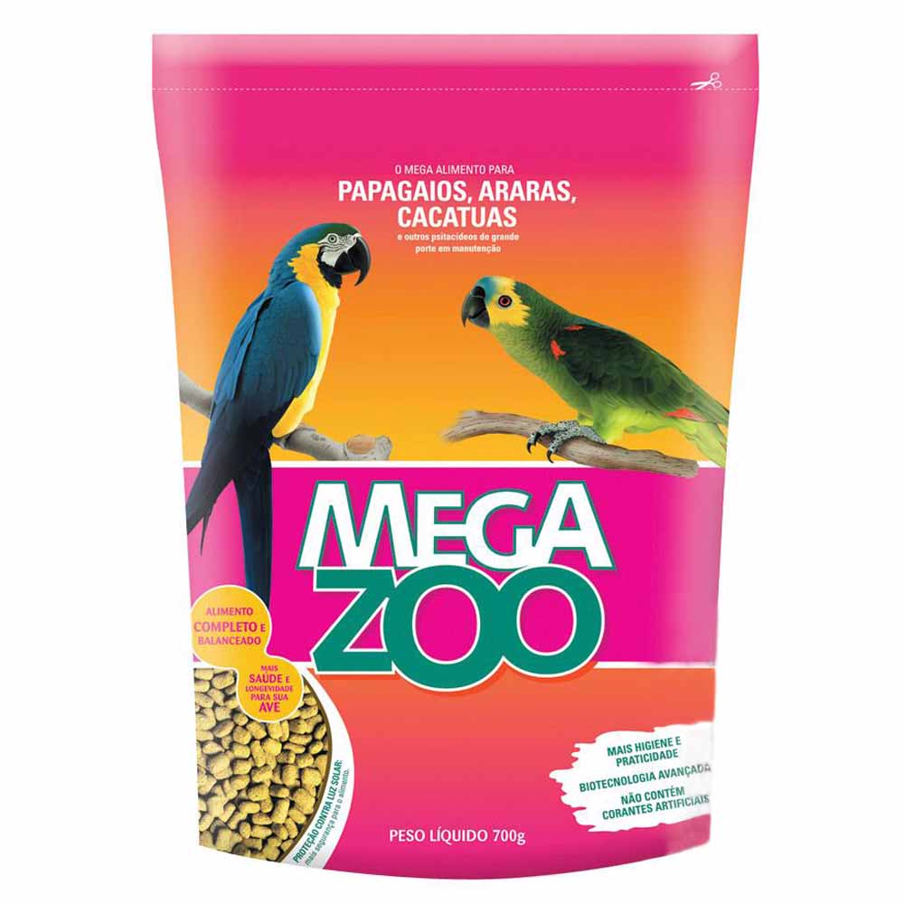 Ração para Papagaio e Araras Megazoo - Cobasi Ração para Papagaio e Araras Megazoo - Cobasi