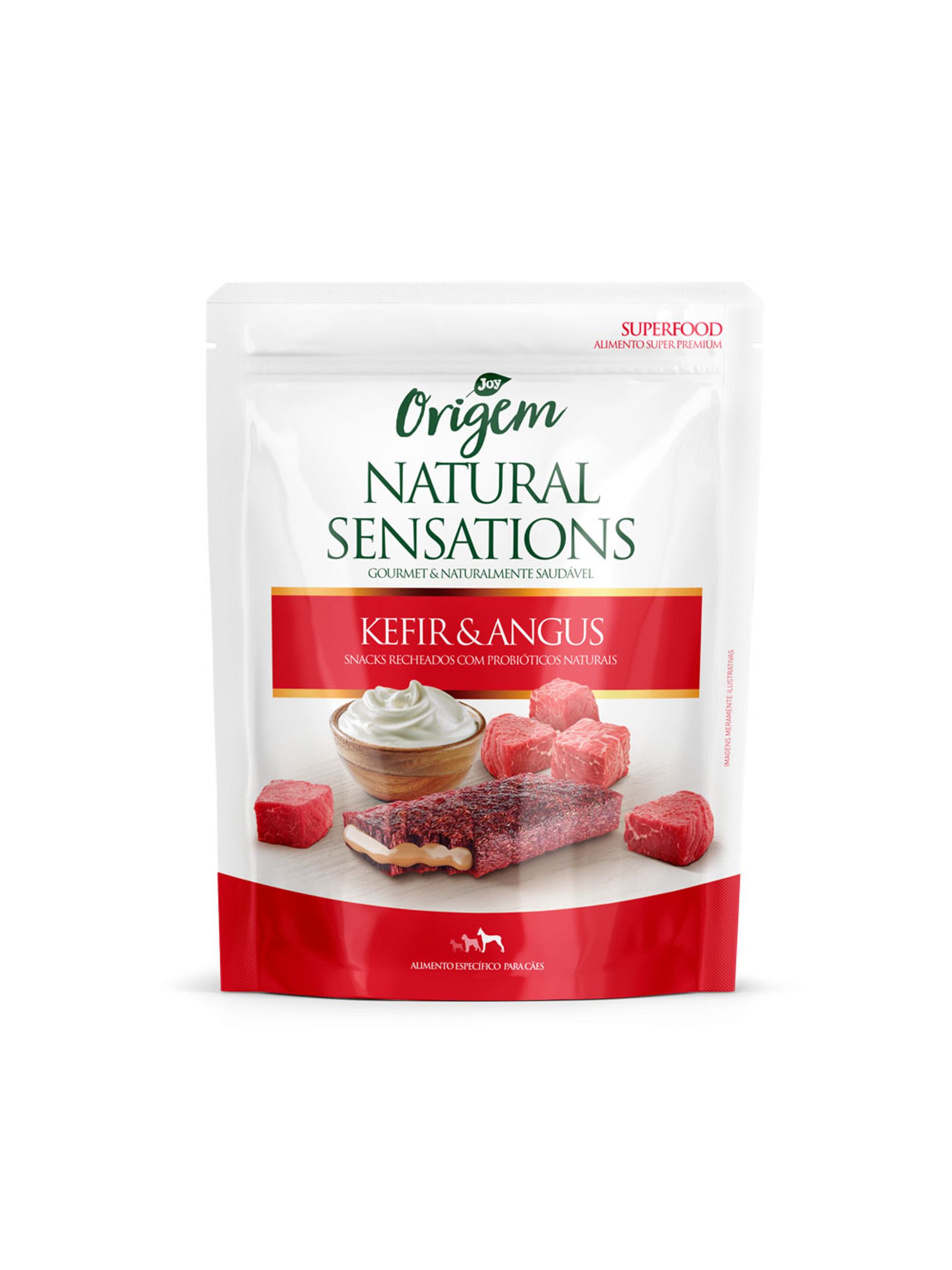 Bifinho Cães Origem Natural Sensations Angus e Kefir